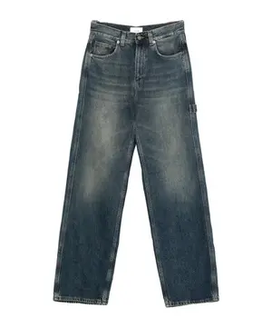 HAIKURE High-waist Cotton Jeans - Blue