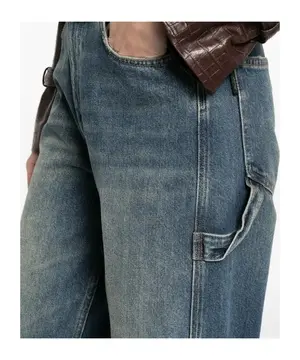 HAIKURE High-waist Cotton Jeans - Blue