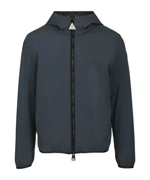 Moncler Zip-up Hooded Jacket - Grey