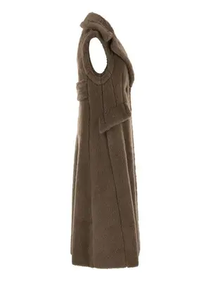 Max Mara Double-breasted Sleeveless Coat - Brown