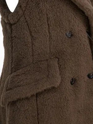 Max Mara Double-breasted Sleeveless Coat - Brown