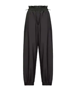 Moncler Ruffled Waistband Track Pants - Black