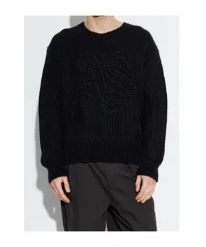 ALLSAINTS Chainy Logo Knitted Pullover Sweater