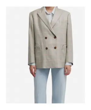 BLAZÉ MILANO Double-breasted Peak Lapel Jacket - Bavaria