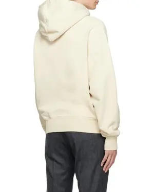 AMI Paris De Coeur Embroidered Organic Cotton Hoodie
