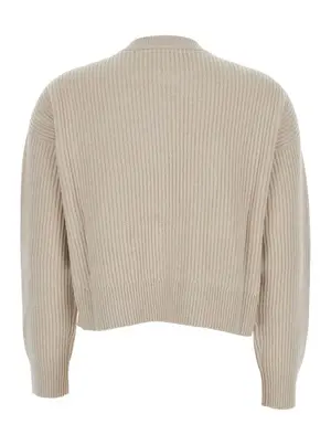 Brunello Cucinelli Crew Neck Knitted Cardigan - No