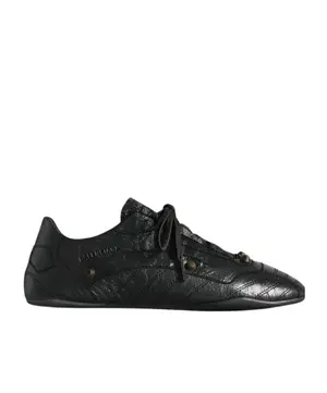 Balenciaga City Leather Lace-up Sneakers