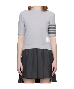 Thom Browne Four-striped T-shirt