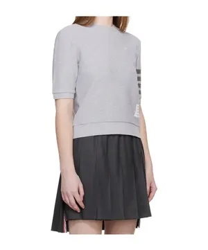 Thom Browne Four-striped T-shirt