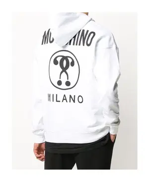 Moschino Double Question Mark Logo Hoodie