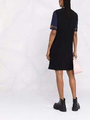 Moschino Short Sleeve Fantasy Print Dress