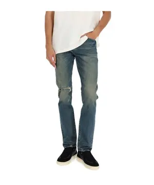 PURPLE BRAND Slim Fit Distressed Jeans