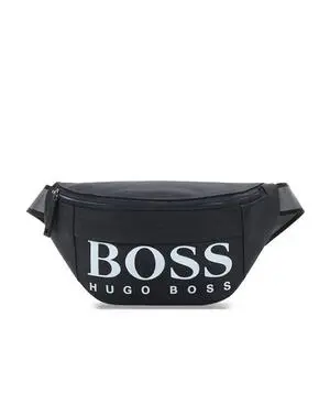 Hugo Boss Emblem Pocket Waist Bag - Black