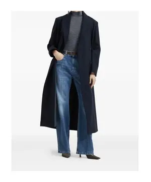 Brunello Cucinelli Logo Patch Straight Leg Jeans
