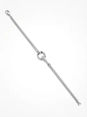 Gucci Horsebit Diamond Bracelet - Gray