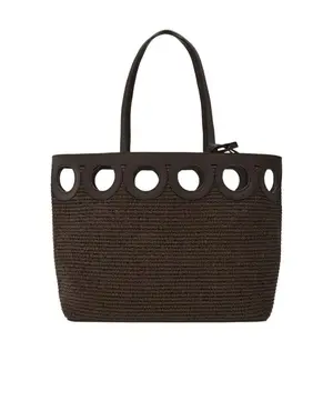 FERRAGAMO Gancini Outline Tote Bag