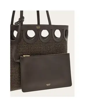 FERRAGAMO Gancini Outline Tote Bag