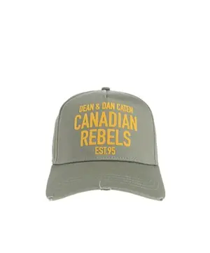 Dsquared2 Rebels Curved Peak Baseball Cap - Gray