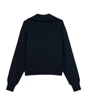 AUTRY Zip-up Sweatshirt With Contrast Stripes - Black