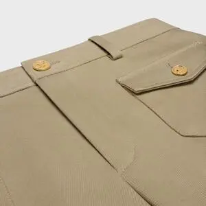 Celine Cotton Gabardine Trousers