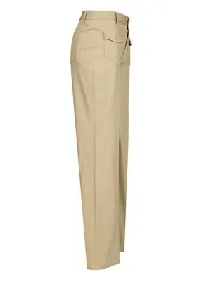 Celine Cotton Gabardine Trousers
