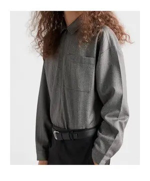 Prada Zip-up Shirt - Grey