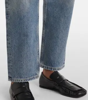 AGOLDE Mid-rise Straight-leg Denim Trousers - Blue
