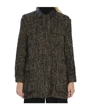 Max Mara Angio Long-sleeved Jacket - Brown