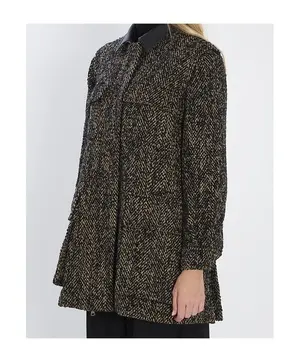 Max Mara Angio Long-sleeved Jacket - Brown