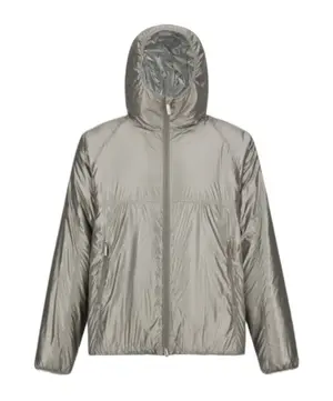 Herno Metallic Shield Hooded Jacket - Gray