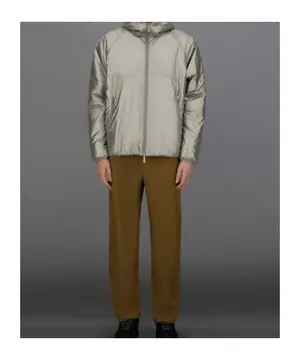 Herno Metallic Shield Hooded Jacket - Gray