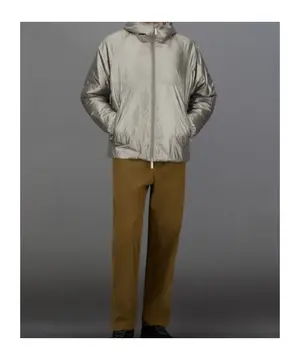 Herno Metallic Shield Hooded Jacket - Gray