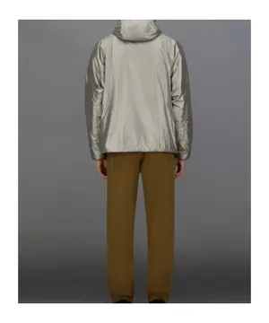 Herno Metallic Shield Hooded Jacket - Gray