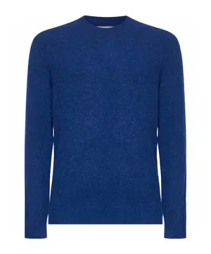 MC2 SAINT BARTH Ribbed Crewneck Knitwear - Blue