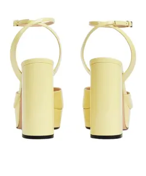 Gucci Horsebit Platform Sandals - Yellow