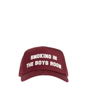 Dsquared2 Distressed Baseball Cap - Wine Red