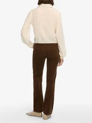 FRAME High-waisted Straight-leg Corduroy Jeans