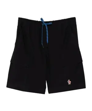 Moncler Cotton Gabardine Cargo Shorts