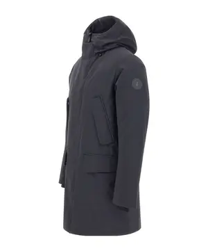 SAVE THE DUCK Hooded Zip-up Parka - Black