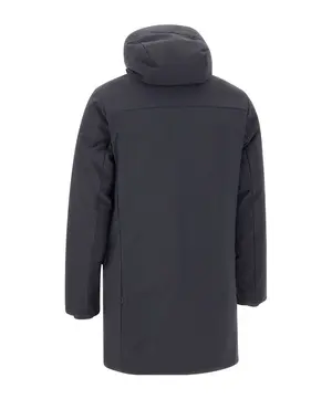SAVE THE DUCK Hooded Zip-up Parka - Black