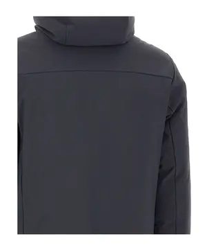 SAVE THE DUCK Hooded Zip-up Parka - Black