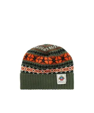 Bally Fair Isle Wool Knitted Hat - Multicolor