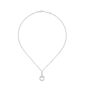 Gucci Horsebit Diamond Pendant Necklace