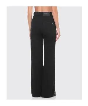 DONDUP Logo Patch Wide-leg Jeans