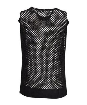 DONDUP Sleeveless Knitted Vest With Cut-out Details