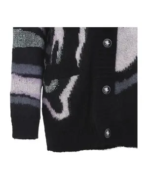 Emilio Pucci Marmo Inlay Oversized V-neck Cardigan - Black