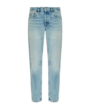 RE/DONE Buttoned Jeans Light Wash Denim