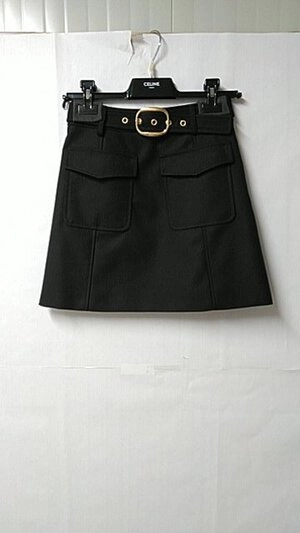 Celine Mini Skirt In Mohair Wool