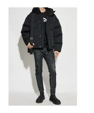 Dsquared2 Icon New Generation Utility Puffer Jacket - Black