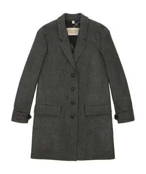 Burberry Single-breasted Coat With Notched Lapel